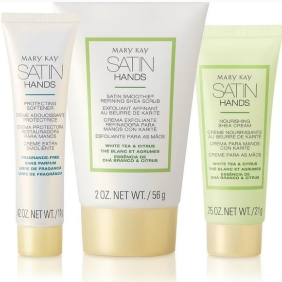 Mary Kay | Makeup | Mary Kay Satin Hands Trio In White And Green | Poshmark